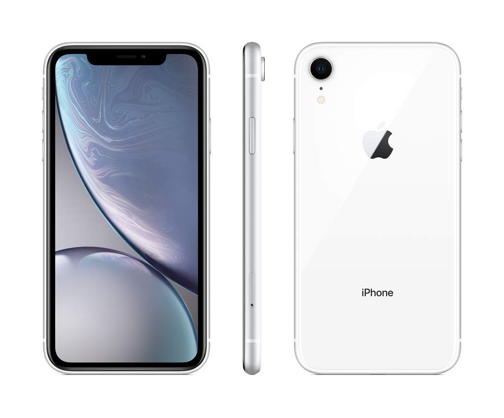Apple iPhone XR (256GB, White) [Locked] + Carrier Subscription