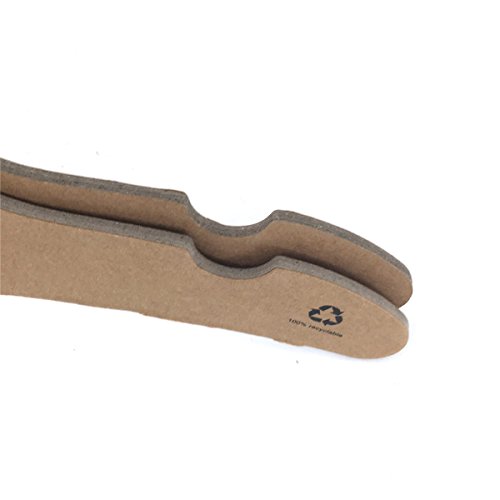 30Pack Koobay 11" Brown Paper Cardboard Recyclable Children Clothes Hangers for Baby & Toddlers Coat