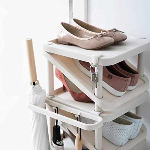 Multi-Layer Rolling Wheel Cart Shoe Rack 9-Layer Two-Way for Kitchen Home Office Craft Garage Salon Shoe Cabinet( 90x36cm ) Ventilated