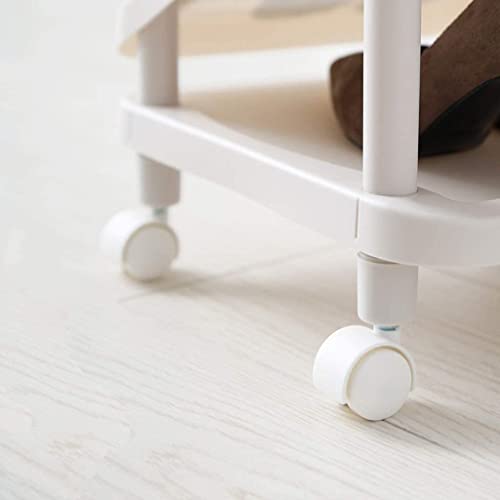 Multi-Layer Rolling Wheel Cart Shoe Rack 9-Layer Two-Way for Kitchen Home Office Craft Garage Salon Shoe Cabinet( 90x36cm ) Ventilated
