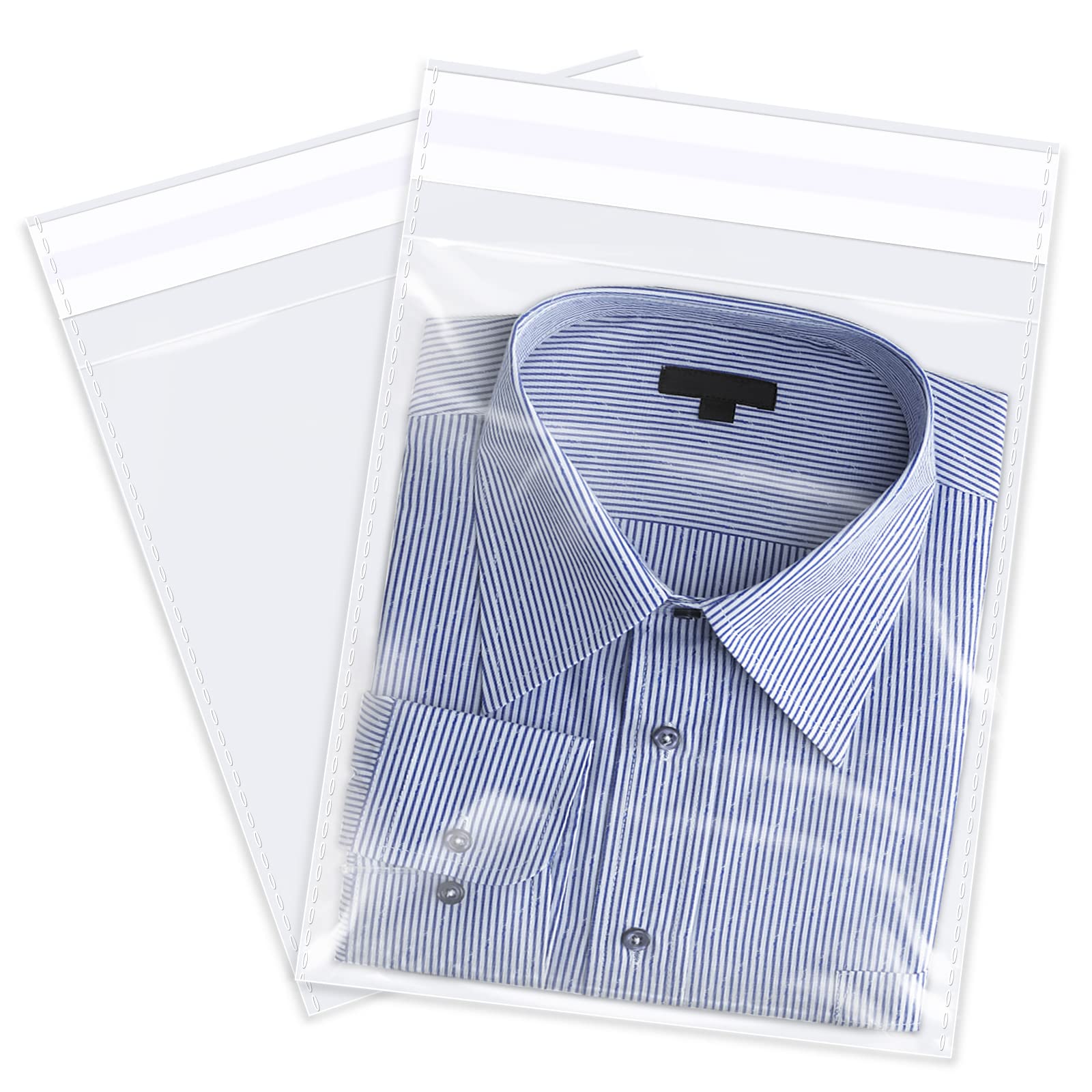 iMailer - 100 Count - 9" x 12" Cellophane Bags Self Adhesive - Clear Cello Resealable Plastic Poly Bags for A4, Letter Sized Documents, Plastic Sleeves, Clothing
