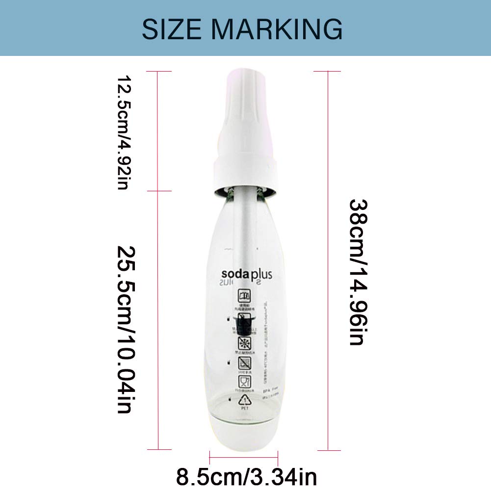 Hand-held Soda Maker Home Bar Office DIY Bubble Fruit Juice Carbonated Water Healthy Drinks Machine, 1L,NoCO2Charger