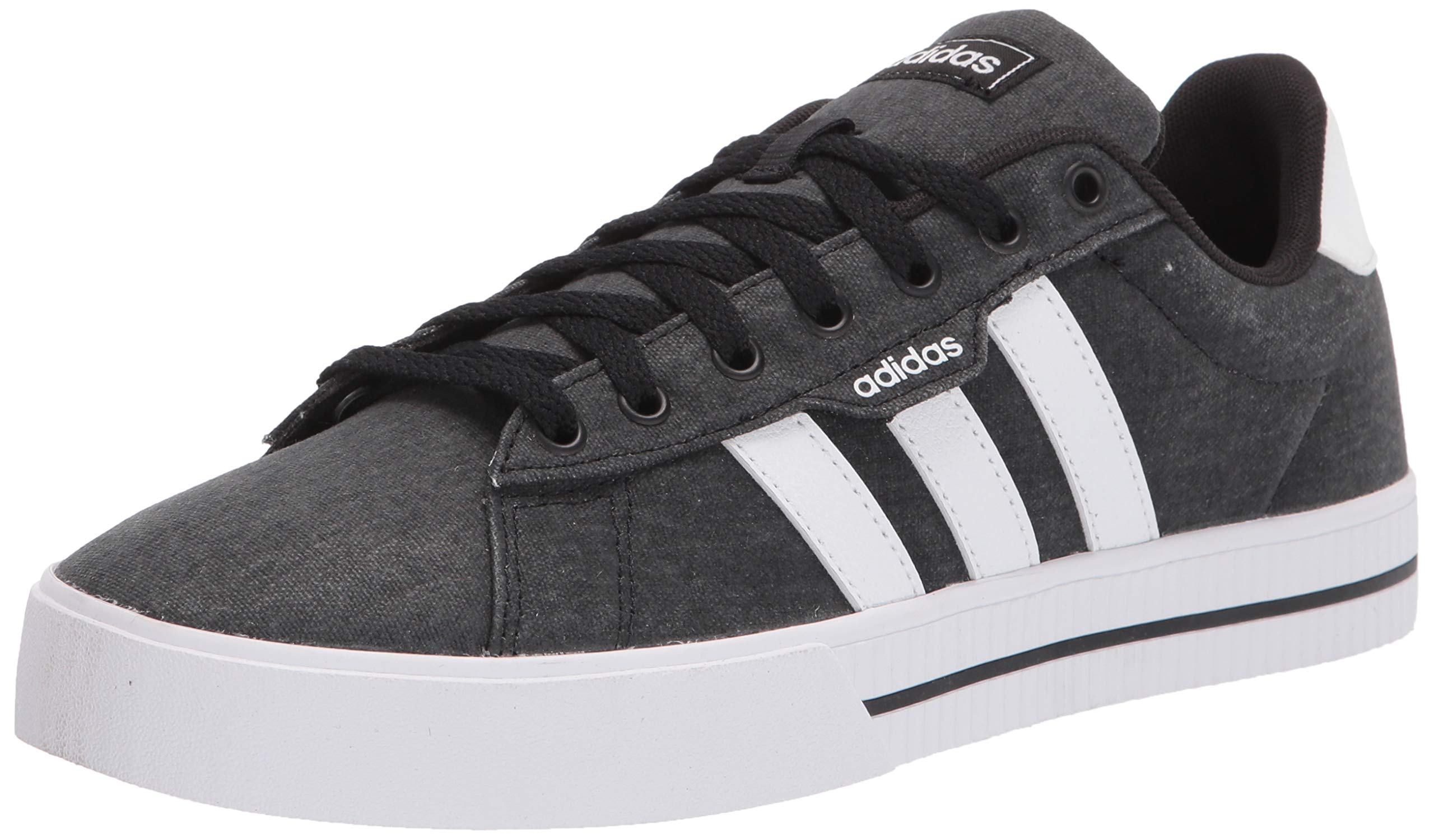 adidas Men's Daily 3.0 Skate Shoe, Core Black/Cloud White/Core Black, 8