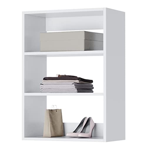 Closet Shelves - Modular Closet System with Shelving - Corner Closet System - Closet Organizers and Storage Shelves (White, 19.5 inches Wide) Closet Shelving