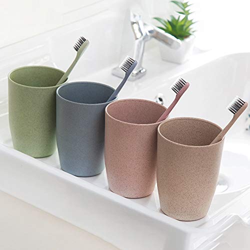 SoundsBeauty Toothbrush Cup, Travel Home Plastic Toothbrush Holder Mug Gargle Washing Cup Bathroom Accessory Green