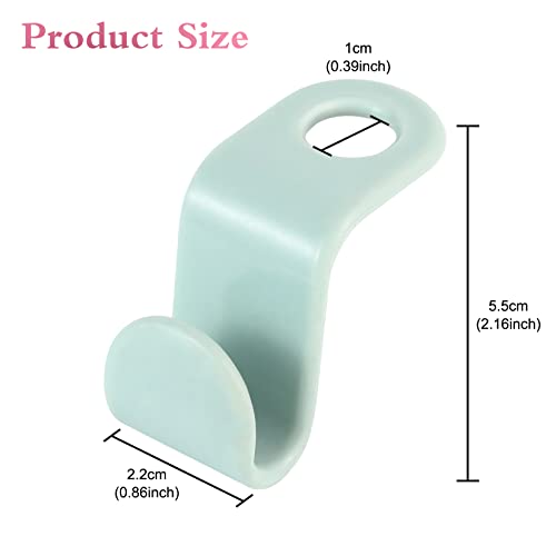 Clothes Hanger Connector Hooks, 60PCS Sturdy Mini Cascading Hanger Hooks, Thickened 20lbs Space Saving Closet Hanger Organizer, Hanger Extender Clips, 5-Color Hanger Connection Hooks for Closet