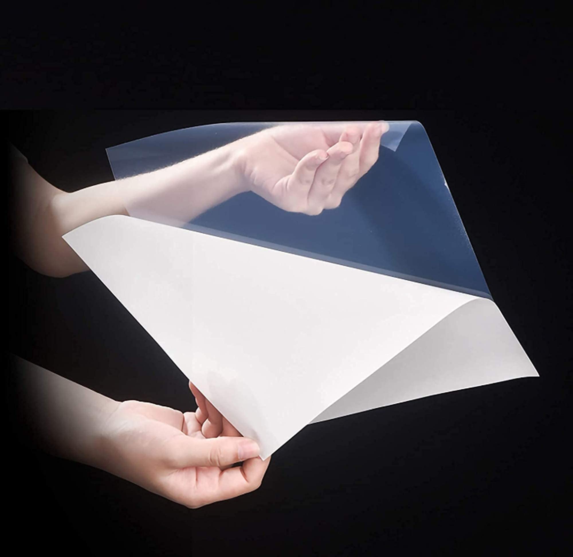 25 Sheets Frosty Transparent Printable Vinyl Sticker Paper A4 Size (8.25" x 11.7") Waterproof Vinyl Sticker Paper Quick Dry For Inkjet/Laser Printer