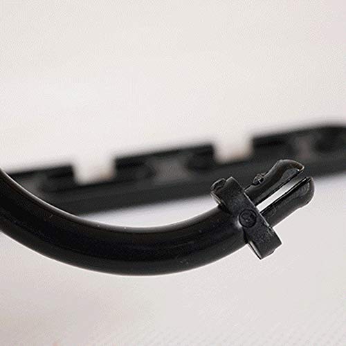 ExhilaraZ Hot New Clothes Trouser Hanger Plastic Multifunction Space Saving 5 Holes Rack Organizer Black