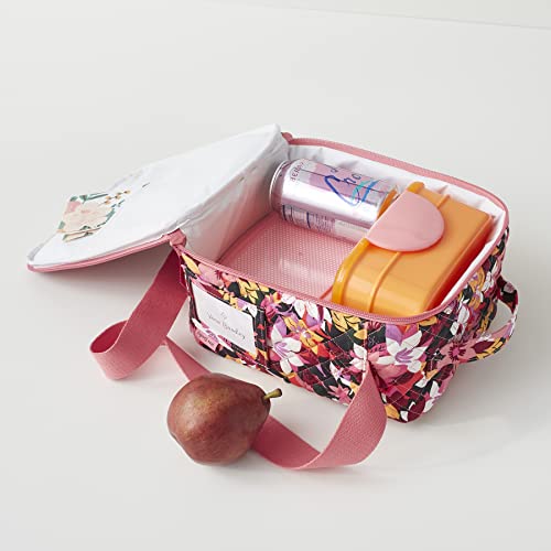 Vera Bradley Women's Cotton Deluxe Lunch Bunch Lunch Bag, Bloom Boom - Recycled Cotton, One Size