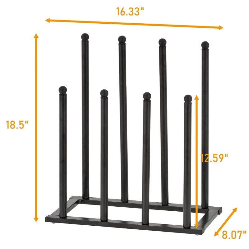 Alexent Traditional Bamboo Wood Boot Rack Tall Shoes Boot Rack Free Standing Shoe Racks for Closet Entryways Bedroom Patio Women Gift, Fit for 16in Boot