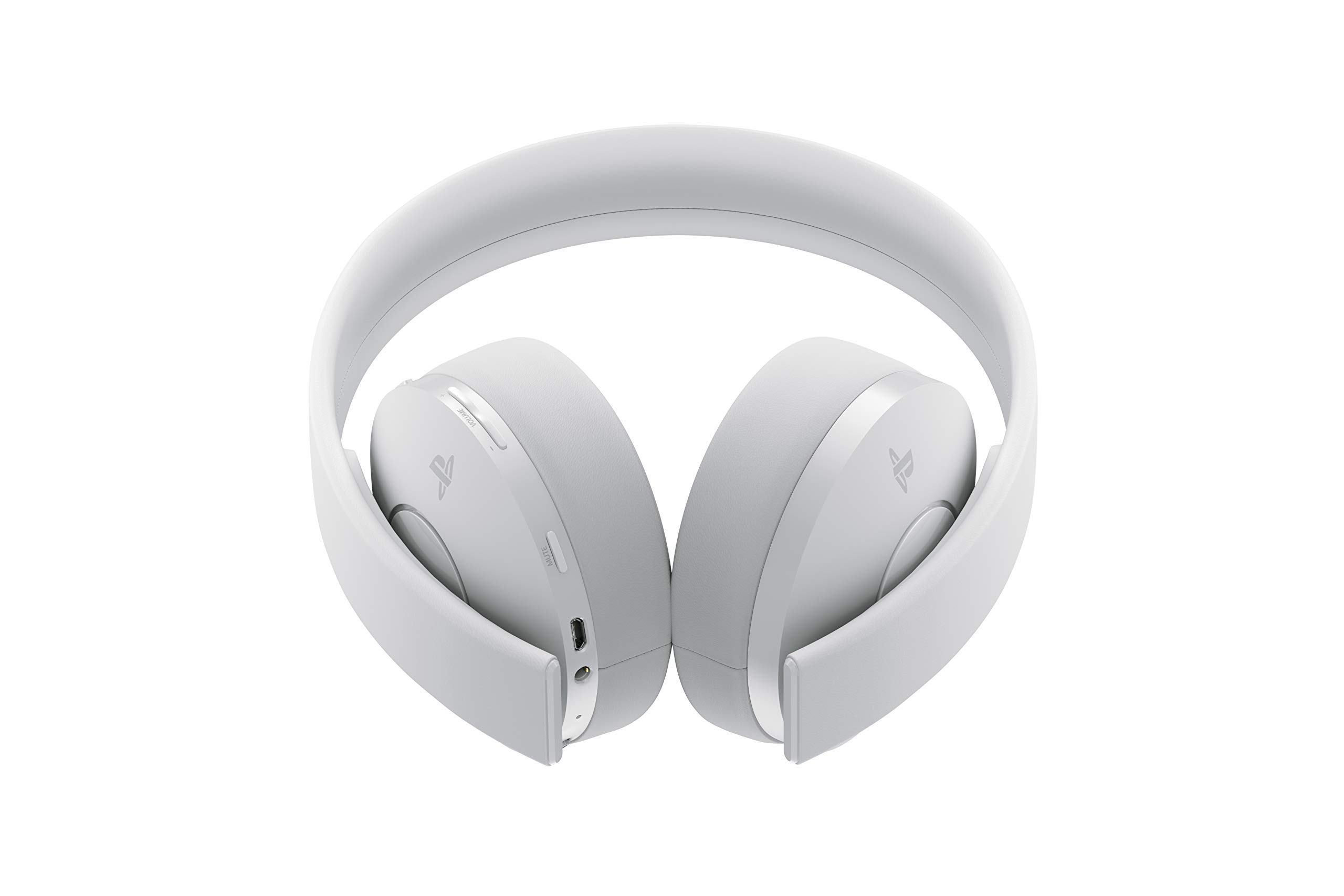 PlayStation Gold Wireless Headset White - PlayStation 4 (Renewed)