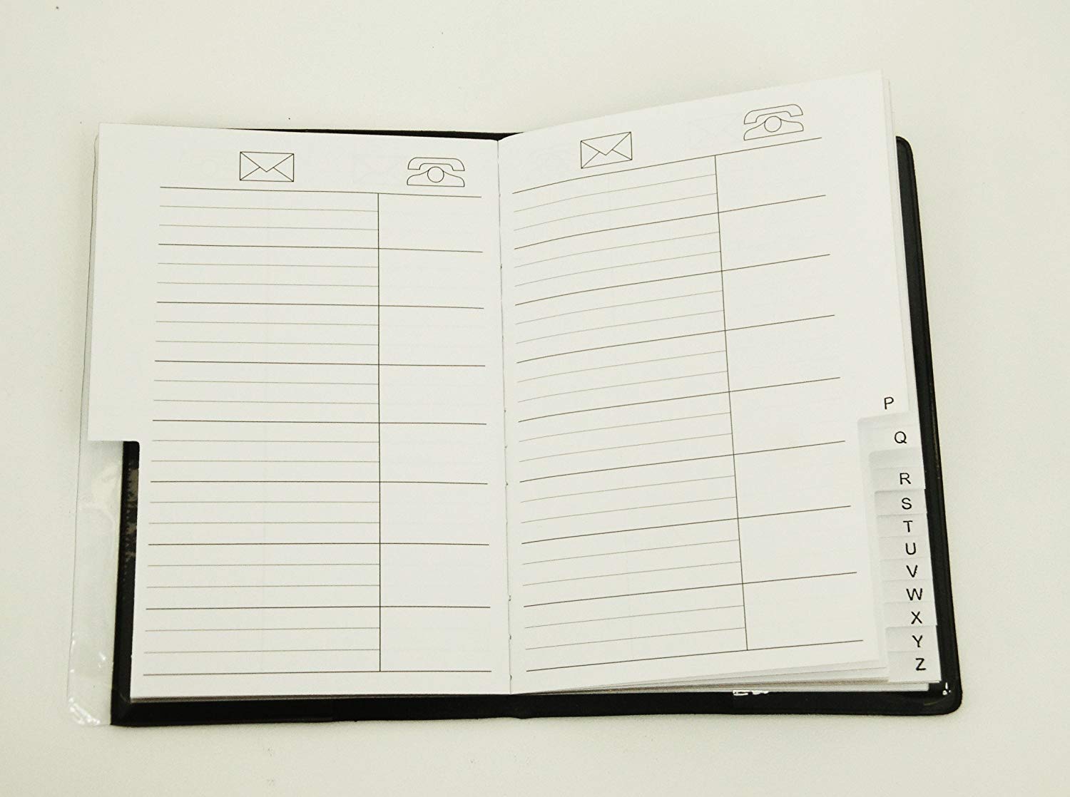 Lot of 2 Vinyl Personal Phone and Address Book Measures 4" x 6"