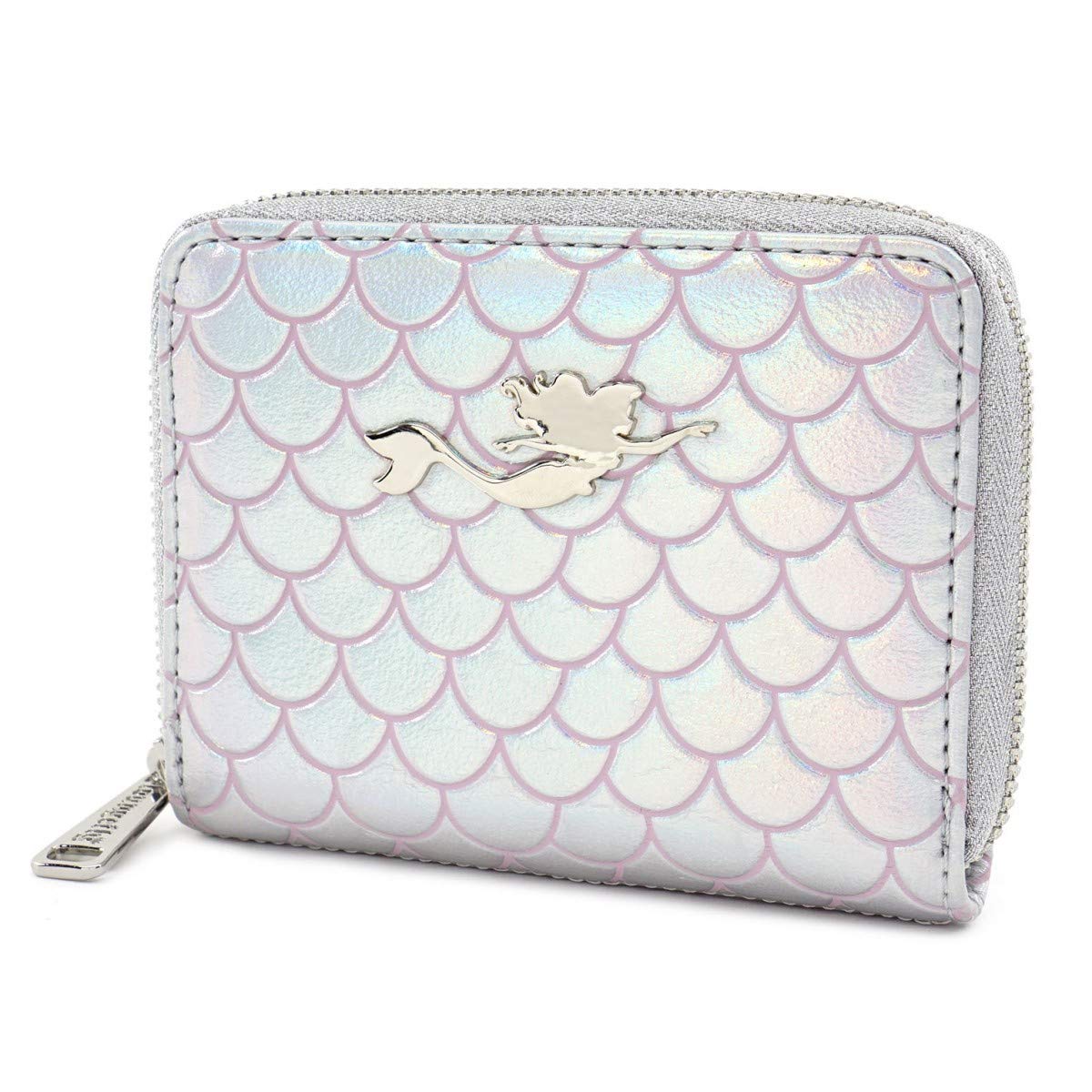 Loungefly x Disney The Little Mermaid Ariel 30th Anniversary Scaled Wallet (Silver Multi, One Size)