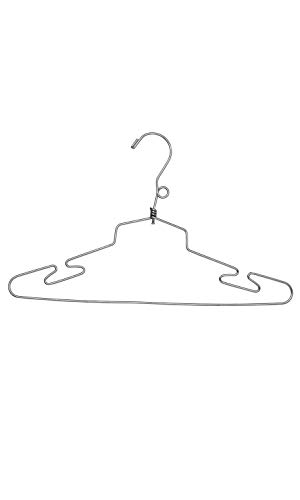 Metal Lingerie Hanger - 16 inch Chrome - (Pack of 20)