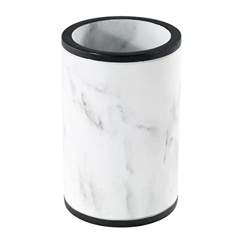 Avanti Linens - 4pc Bath Set, Marble-Look Countertop Accessories, Modern Inspired Home Decor (Jasper Collection)