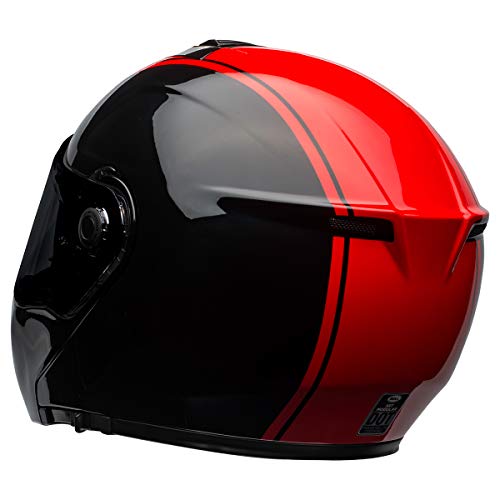 BELL SRT Modular Helmet (Ribbon Gloss Black/Red - Medium)