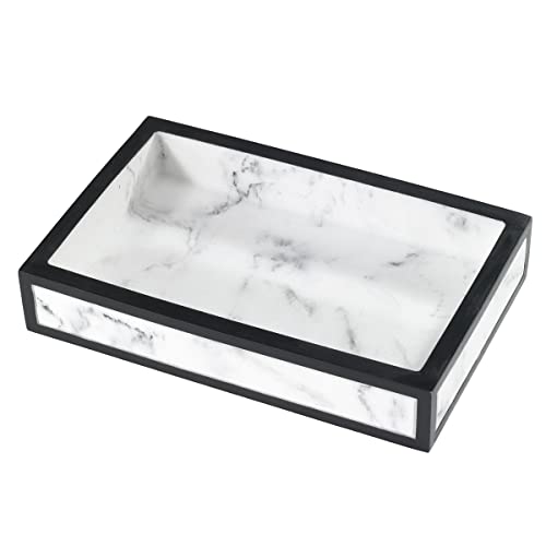Avanti Linens - 4pc Bath Set, Marble-Look Countertop Accessories, Modern Inspired Home Decor (Jasper Collection)