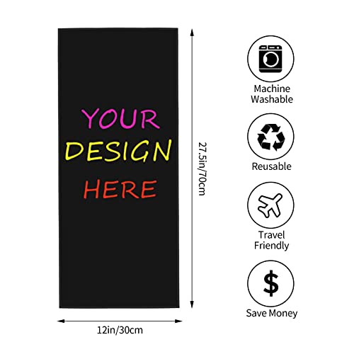 Customized Hand Towel, Custom Towel, Personalized Decorative Towel for Bathroom, Kitchen, and Gym