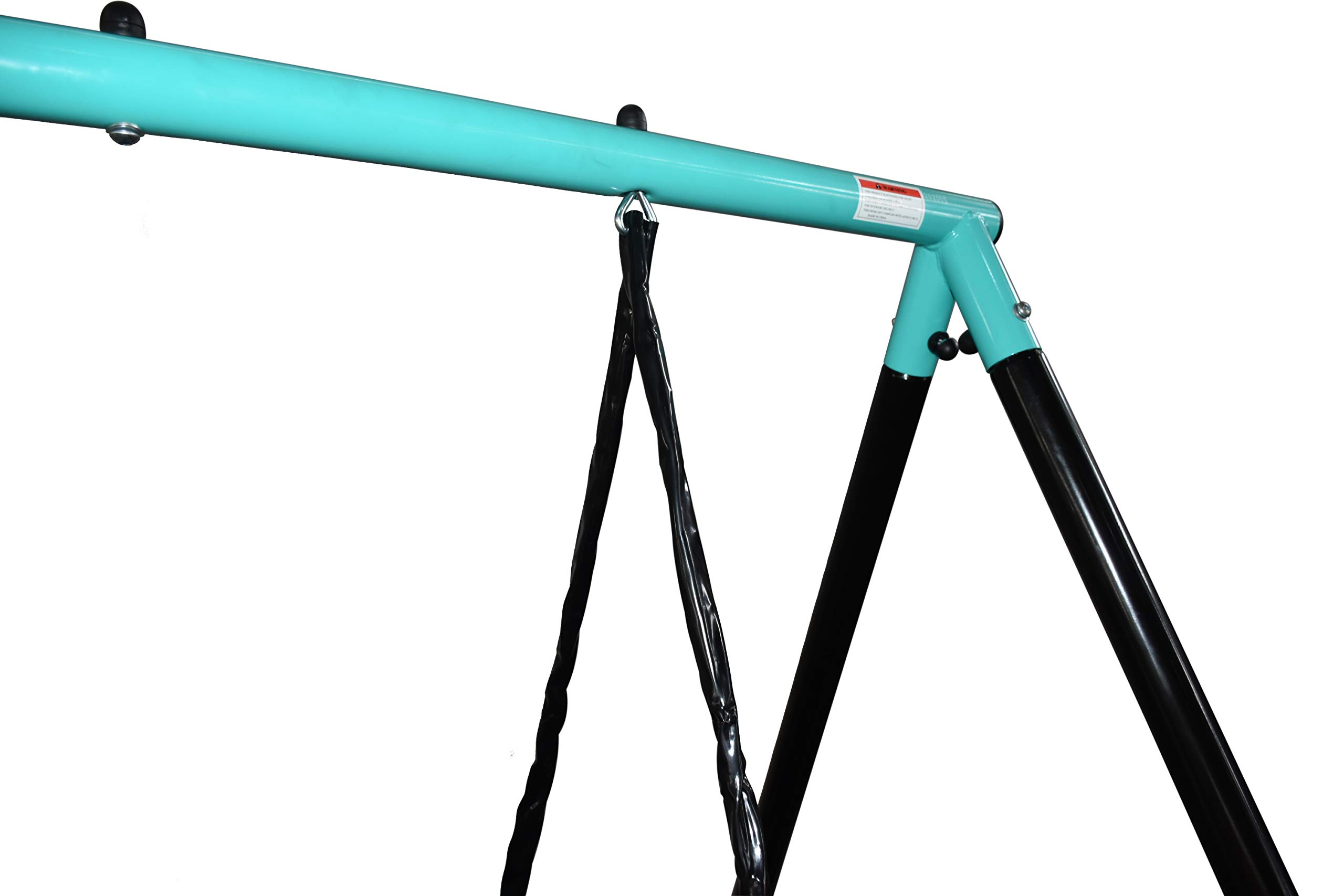 UFO A-Frame Metal Swing Set for 1 or 2 Children, Kids & Toddlers