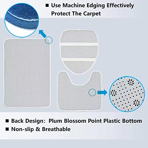 4 Pcs Durable Fabric African American Bathroom Shower Curtain Set,Bathroom Sets with Black Girl Shower Curtain and Rugs,with Toilet Lid Cover and Bath Mat