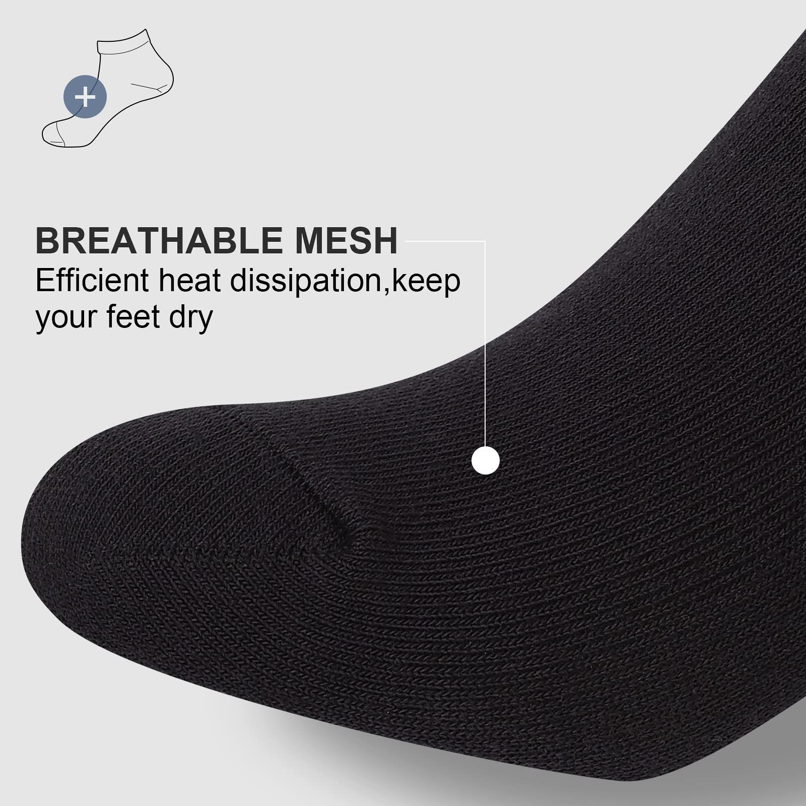 wernies No Show Men Socks, Low Cut Ankle Sock, Men Short Socks Casual Cotton Socks Size 6-10