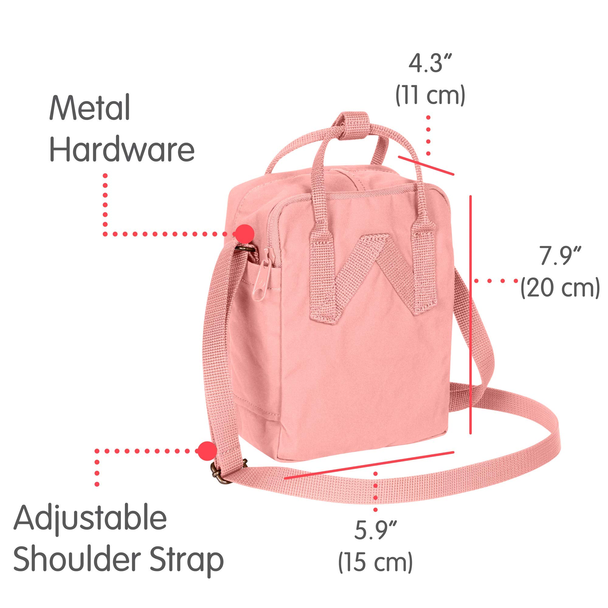 Fjallraven Women's Kanken Sling Bag, Pink, One Size