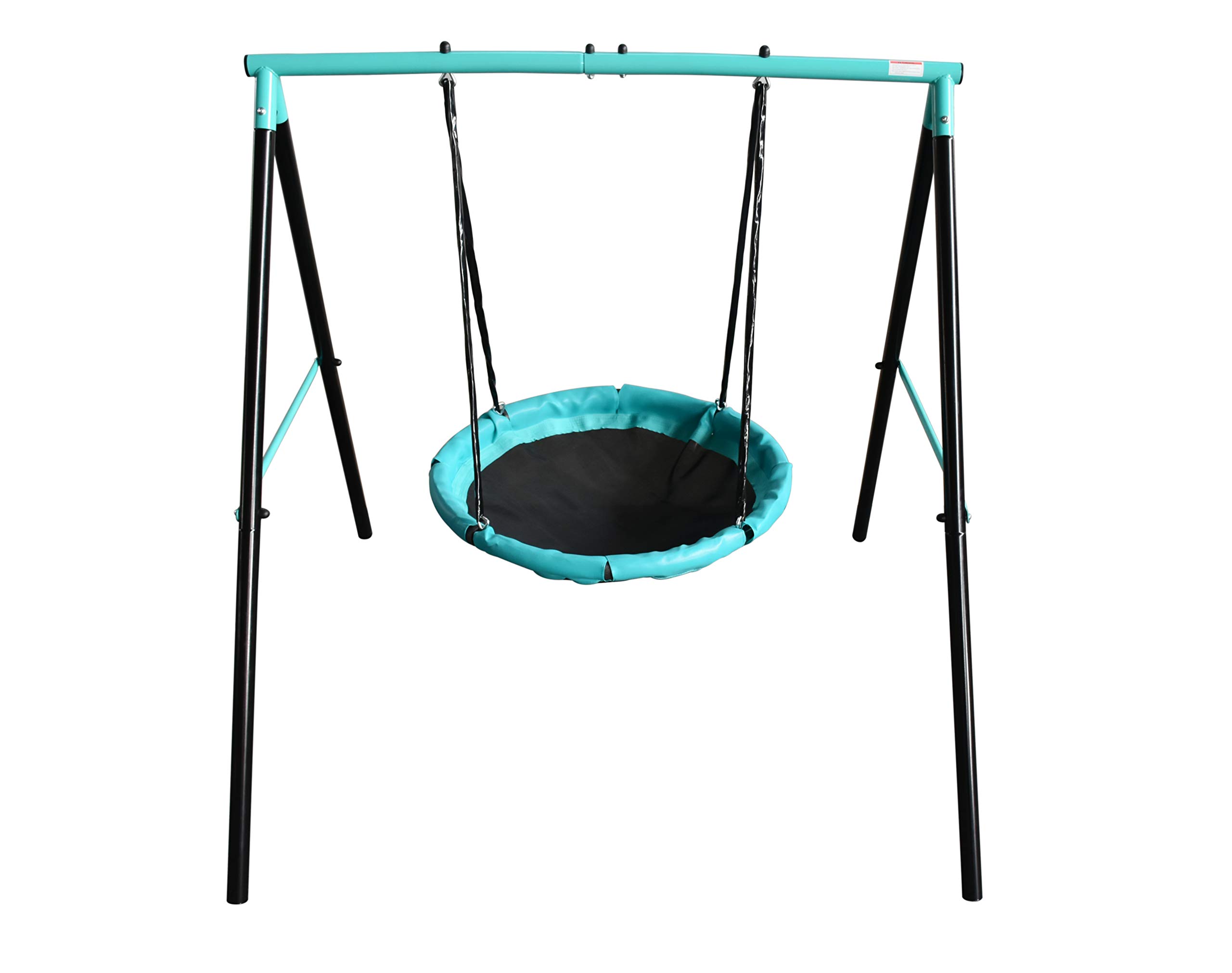 UFO A-Frame Metal Swing Set for 1 or 2 Children, Kids & Toddlers