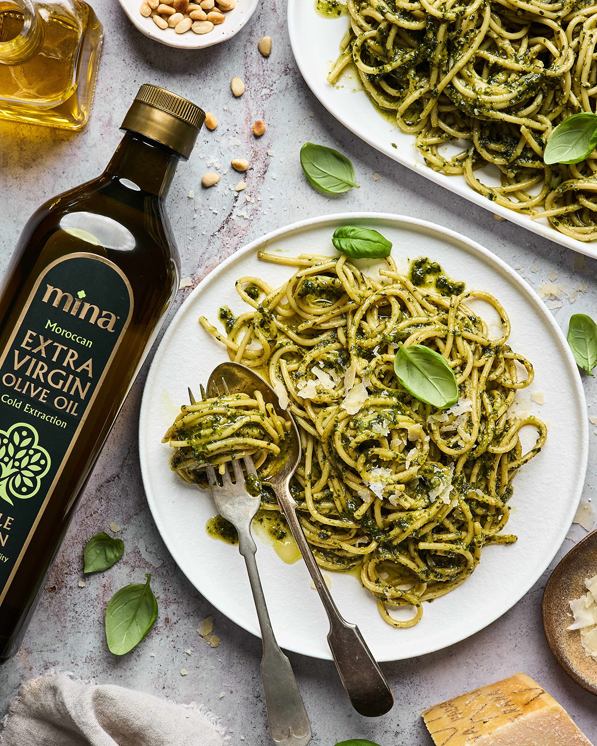 Mina Olive Oil Extra Virgin 16.9 Fl Oz, New Harvest, Polyphenol Rich Olive Oil for Cooking, Moroccan Extra Virgin Olive Oil, Single Origin Olive Oil, Cold Extraction, Less than 0.2% Acidity, 500 ml