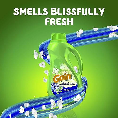 Gain Fabric Softener, Blissful Breeze, 129 fl oz, 150 Loads, HE Compatible