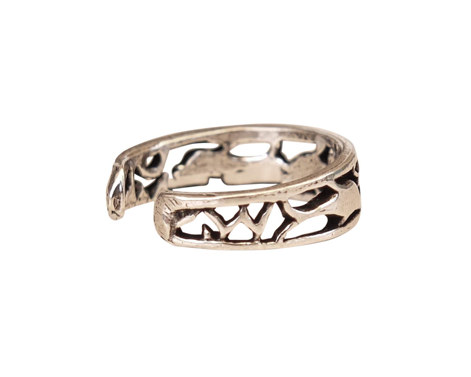 Handmade Silver Swimming Dolphins Adjustable Toe Ring, 925 Sterling Silver, Marine Ocean Animal Dainty Open Toe, Pinky or Knuckle Rings for Women, By MiYa Jewelry Creations