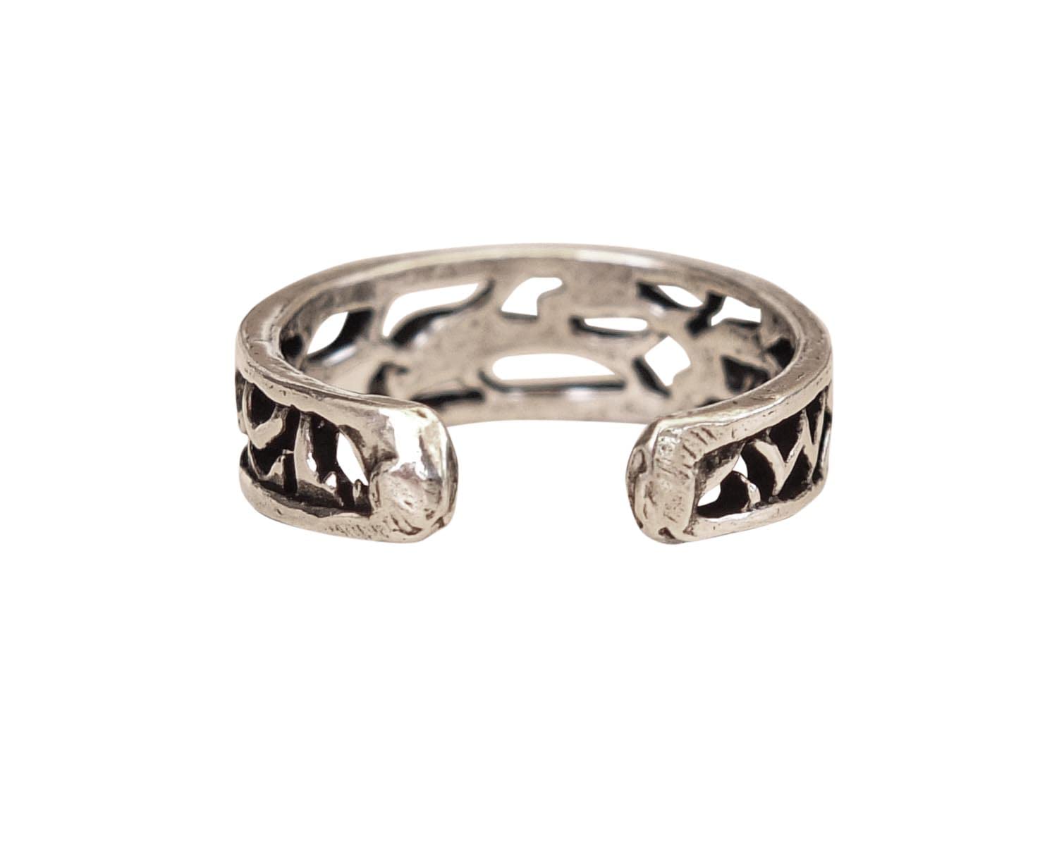 Handmade Silver Swimming Dolphins Adjustable Toe Ring, 925 Sterling Silver, Marine Ocean Animal Dainty Open Toe, Pinky or Knuckle Rings for Women, By MiYa Jewelry Creations