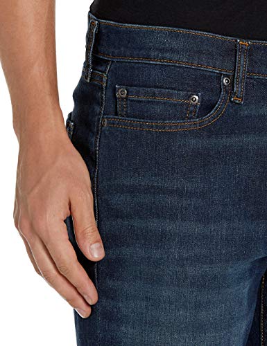 Amazon Essentials Men's Slim-Fit Jeans - Comfort Stretch Straight (Previously Goodthreads), Dark Blue Vintage, 32W x 30L