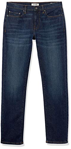 Amazon Essentials Men's Slim-Fit Jeans - Comfort Stretch Straight (Previously Goodthreads), Dark Blue Vintage, 32W x 30L