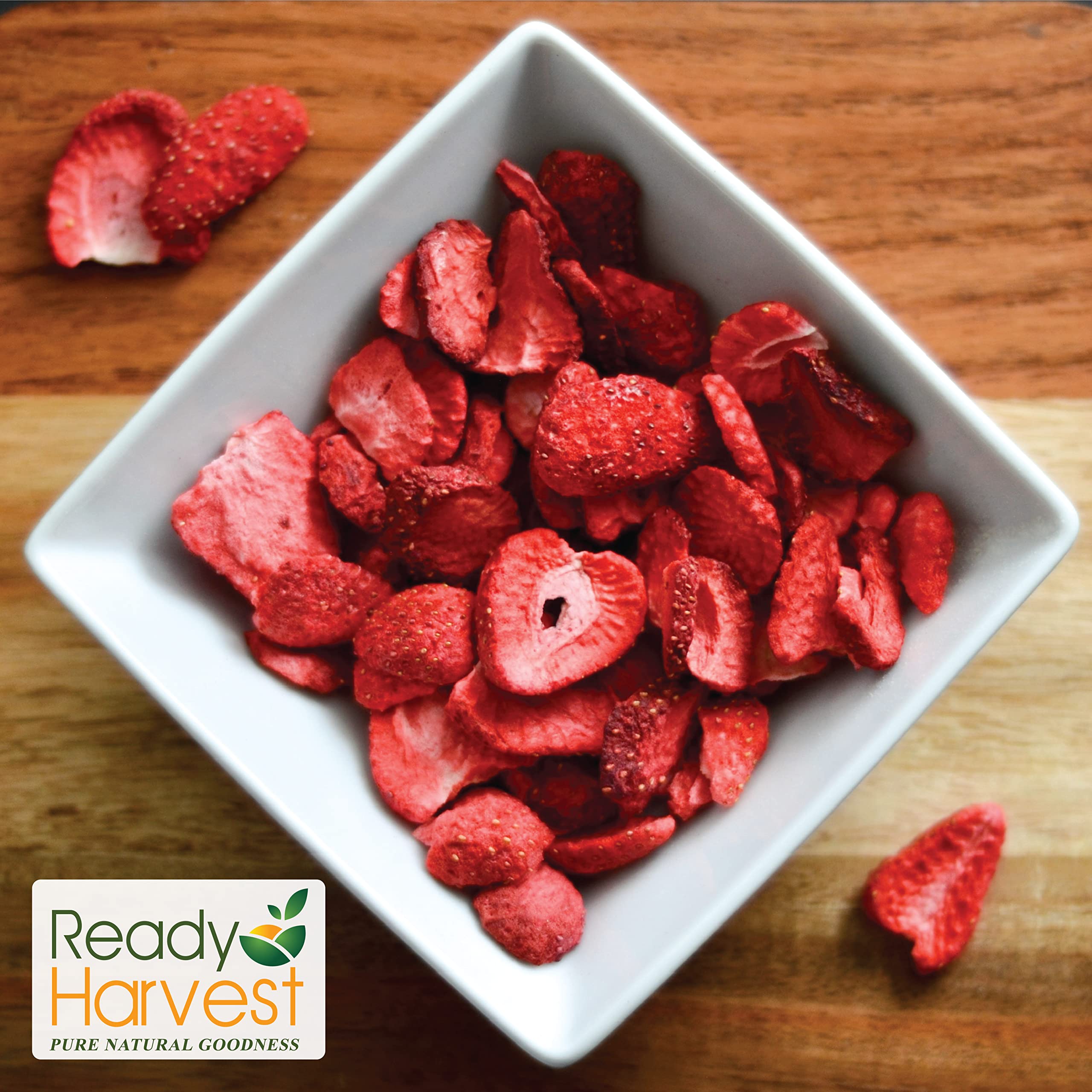 Ready Harvest Freeze Dried Strawberries | Healthy Emergency Snacks | Hurricane preparedness items as survival food | Pantry Staples | #10 Can | 30 Year Shelf Life