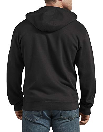 Dickies Men's Full Zip Fleece Hoodie, Dark Navy, Medium