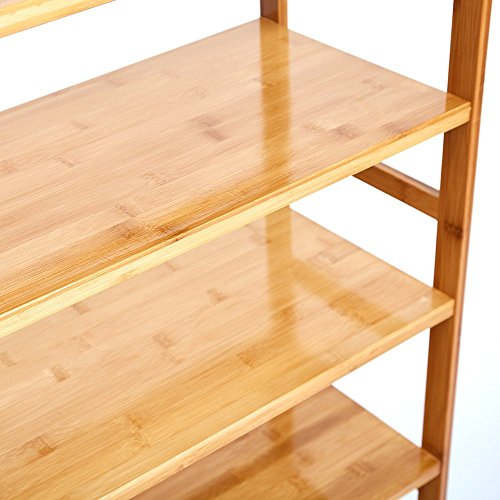 Livebest 6-Tier Entryway Shoe Rack Wooden Shoe Shelf Storage Organizer Cabinet