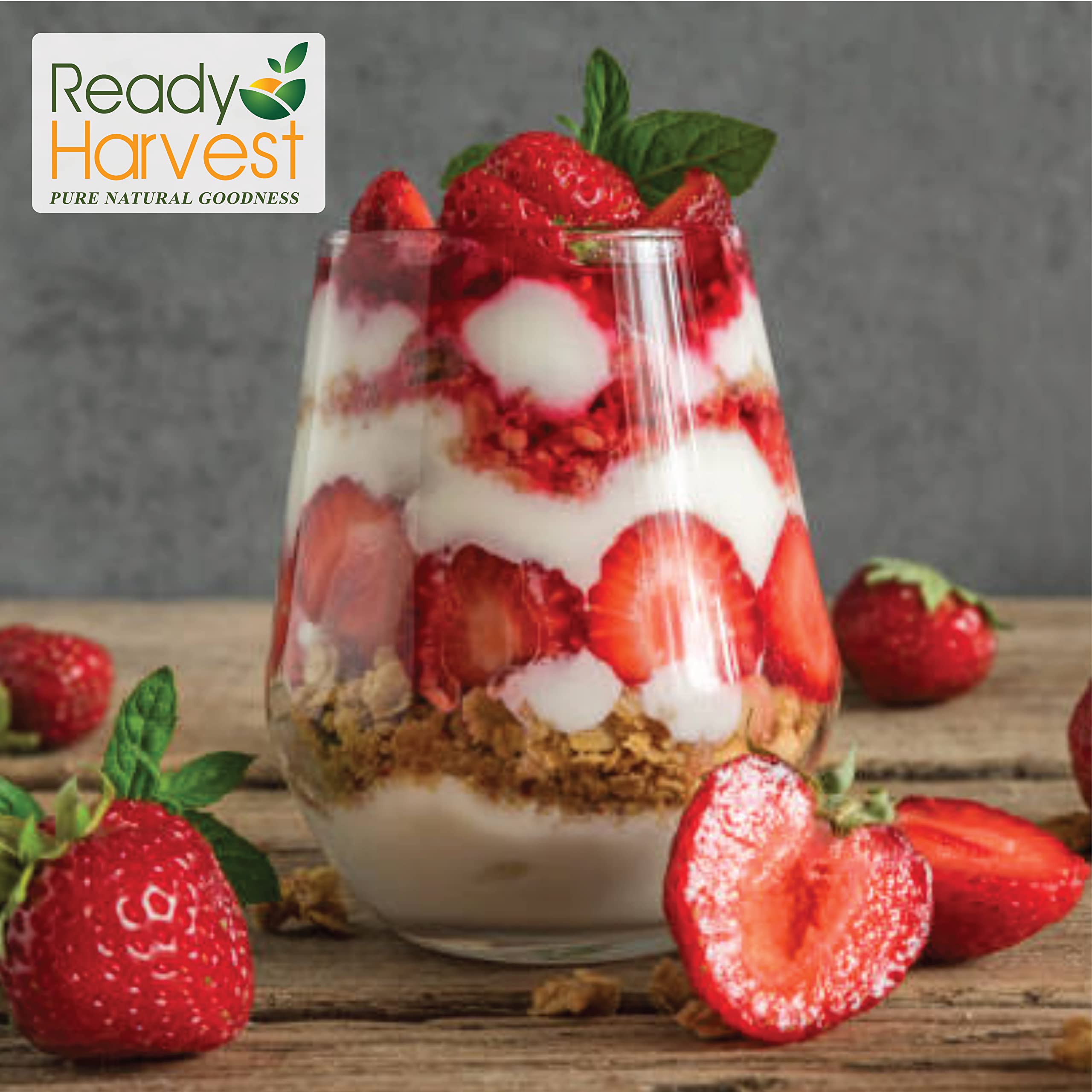 Ready Harvest Freeze Dried Strawberries | Healthy Emergency Snacks | Hurricane preparedness items as survival food | Pantry Staples | #10 Can | 30 Year Shelf Life