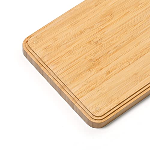 Bamboo Tray, Bathroom Counter Tray Organizer, Vanity Trays for Bathroom Home and Kitchen Serving Decorating Organizing, 12 x 8 x 1 in