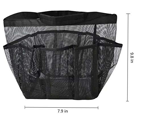 Portable Mesh Shower Caddy, Quick Dry Shower Tote Hanging Bath & Toiletry Organizer Bag