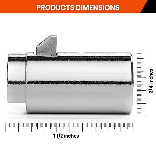 Westway Locks Vending Machine Lock and Key Pack of 02 - Tubular Keyway with Chrome Finish - Keyed Alike High Security Lock - Vending Machine Lock for Pepsi Machine, Coke Machine, Snack/Candy Machine