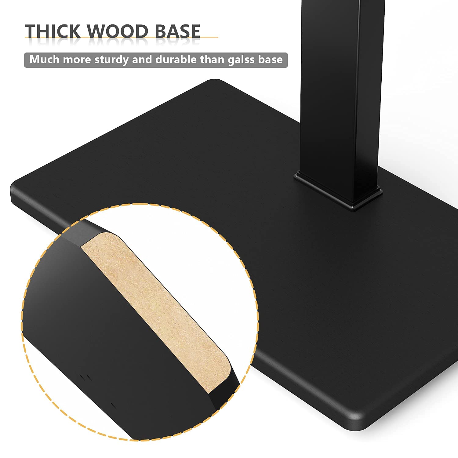 Universal Floor TV Stand with Height Adjustable Swivel Mount and 3 Media Storage Shelves, Fit for 42 43 47 50 55 60 65 70 75 Inch Plasma LCD LED OLED Flat or Curved Screen TVs
