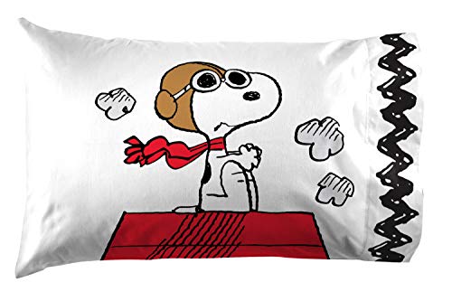 Jay Franco Peanuts Classic Pals 5 Piece Twin Bed Set - Includes Reversible Comforter & Sheet Set - Bedding Features Snoopy & Charlie Brown - Super Soft Fade Resistant Microfiber