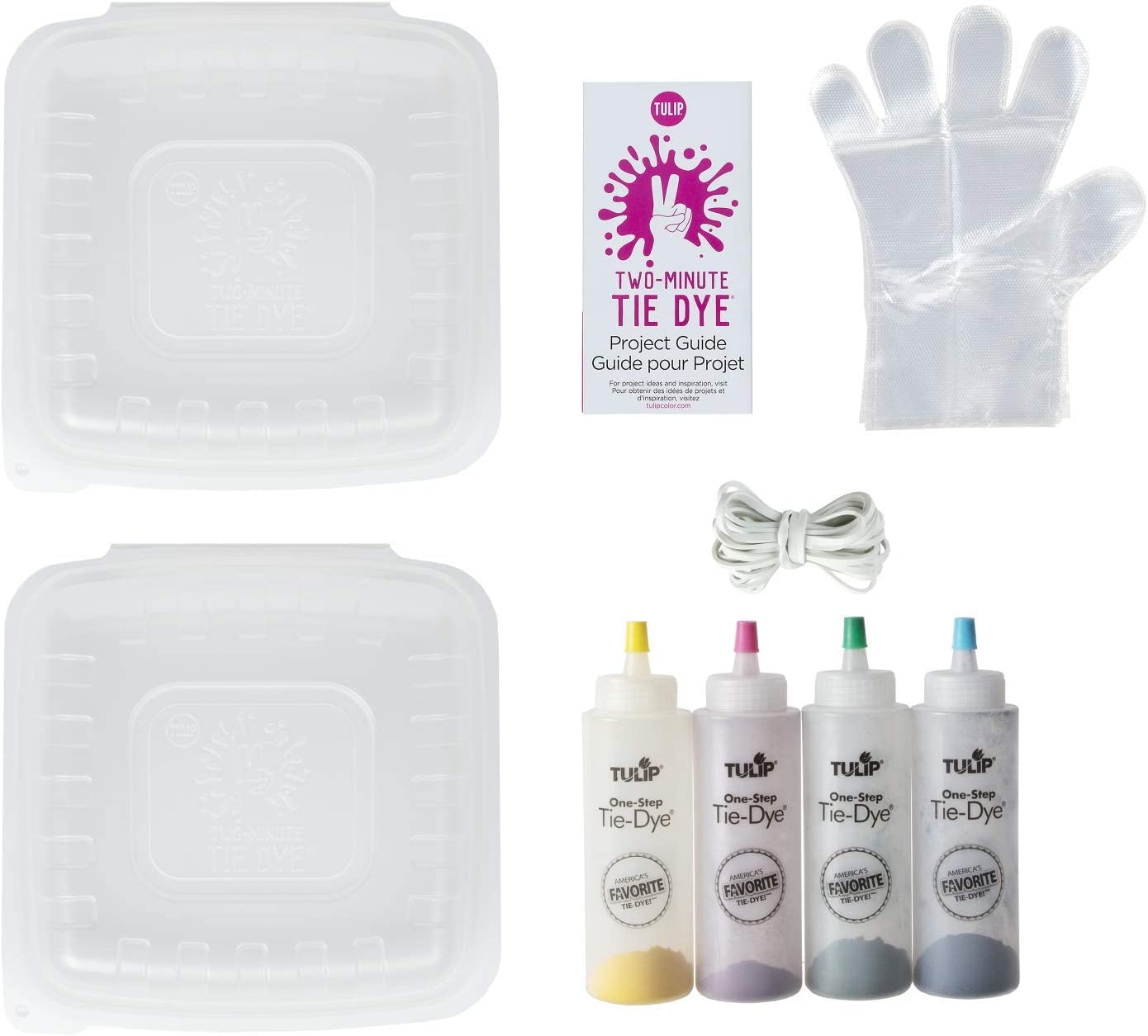 Tulip One-Step Tie-Dye Kit Tulip Fabric Dye Kits 43189 Fdy Multi 2 Min Fruit Punch, 4 Color, As Detailed, 6 Ounce (Pack of 1)