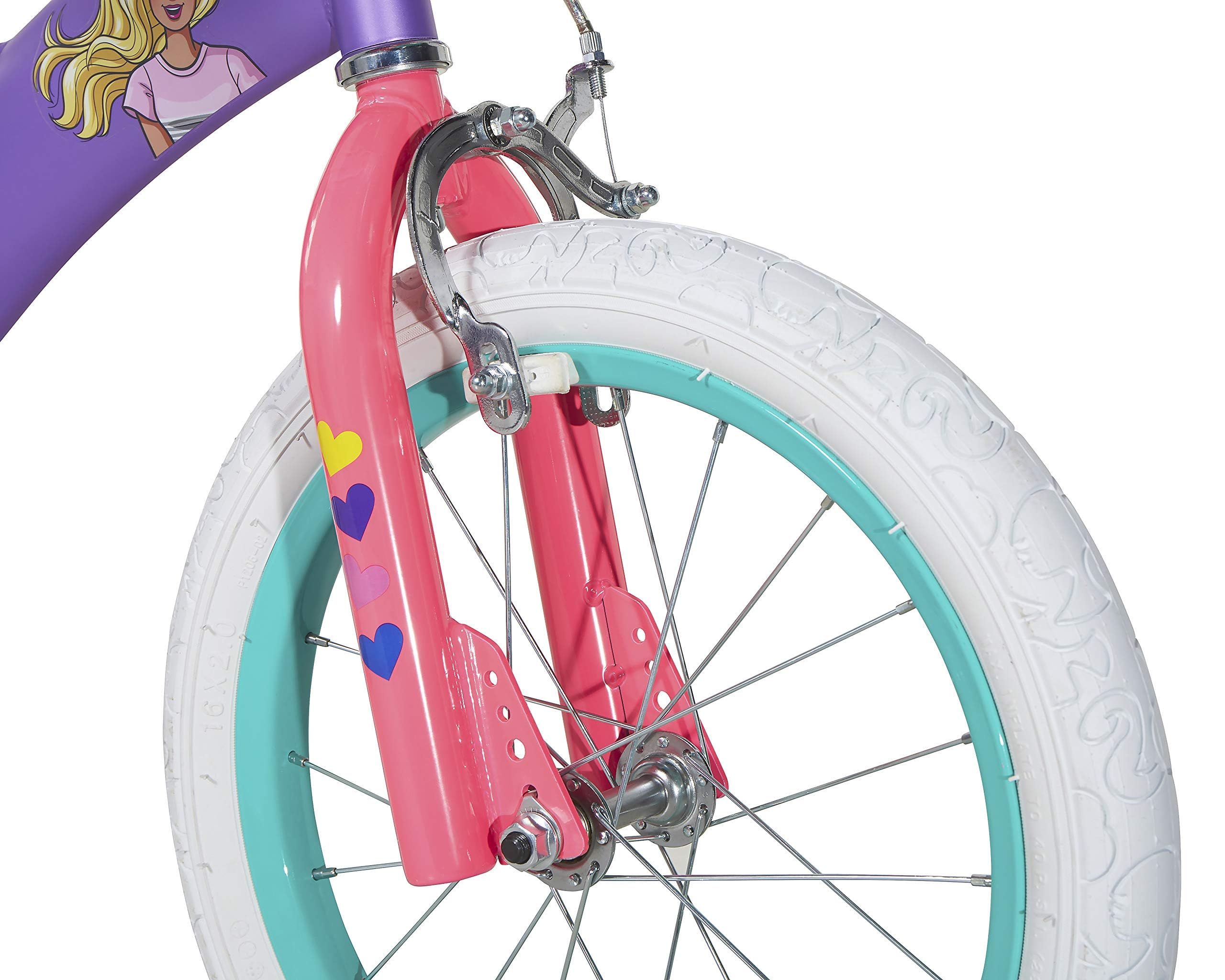 Dynacraft Barbie 16" Children's Bike Fun and Stylish Design, Sturdy and Durable, Perfect for Kids Learning to Ride, Easy to Assemble, Ideal for Young Riders