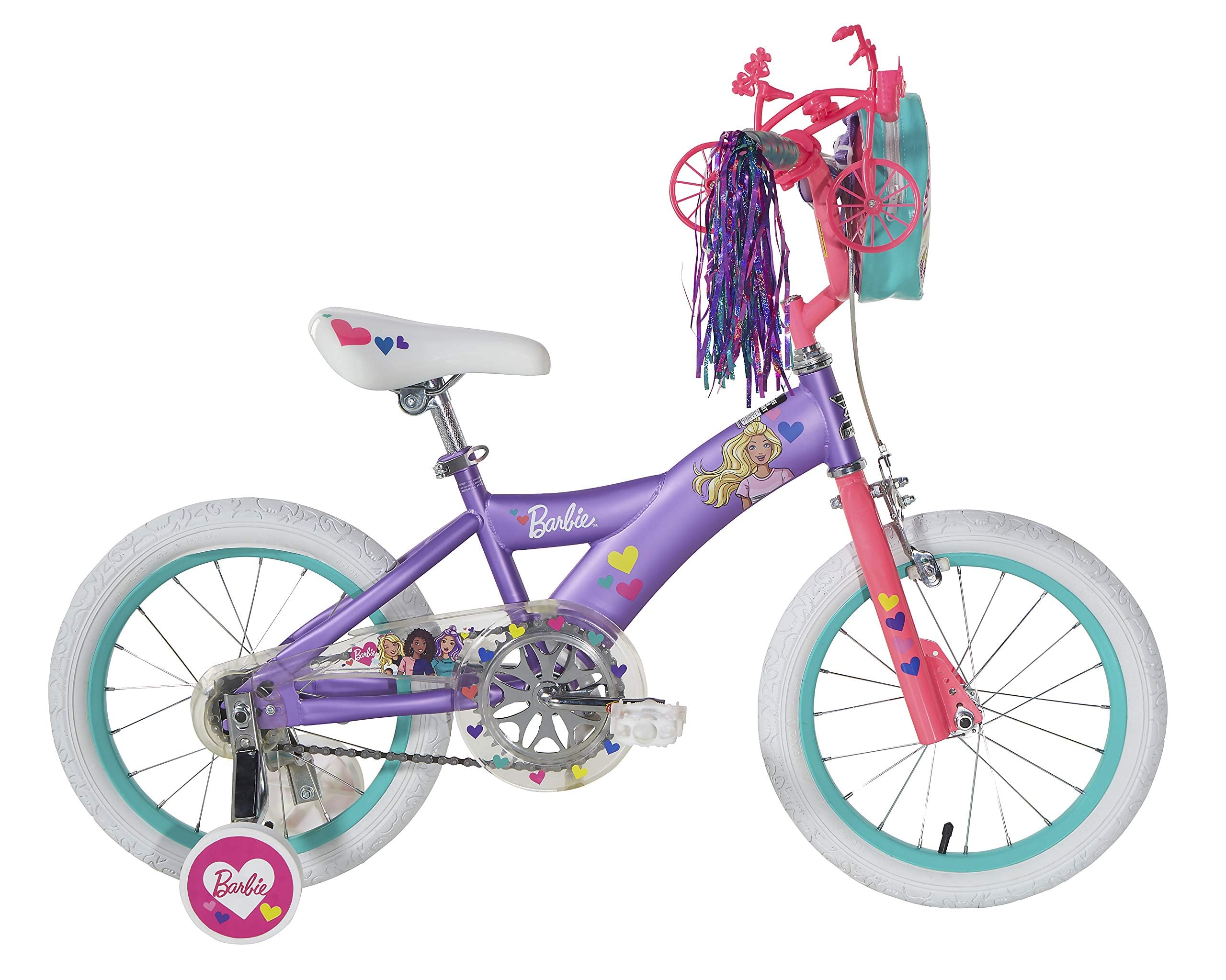 Dynacraft Barbie 16" Children's Bike Fun and Stylish Design, Sturdy and Durable, Perfect for Kids Learning to Ride, Easy to Assemble, Ideal for Young Riders