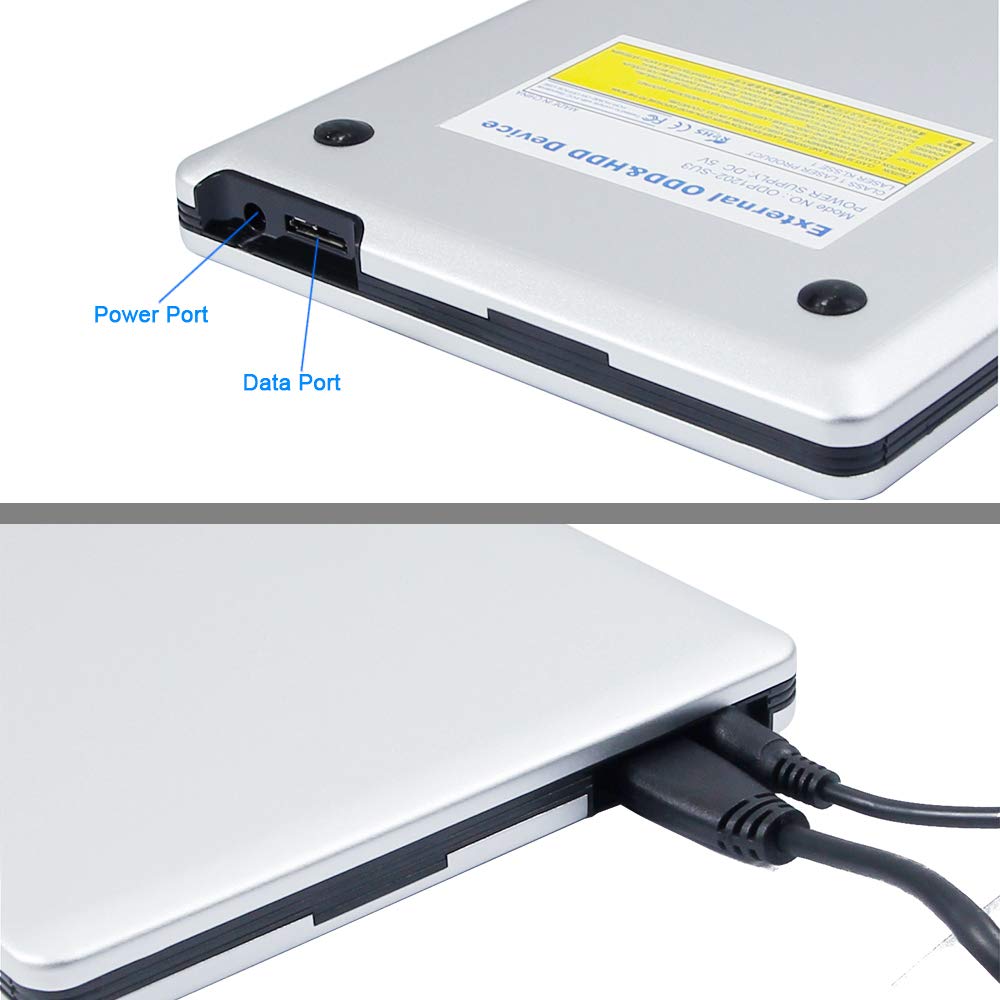 USB 3.0 Portable External 6X Blu-ray Burner Optical Drive, for Samsung Notebook 9 Pro S 7 5 10 Spin Series XE500C13 ATIV Book 9 15 2019 Ultrabook Laptop, 3-D Blue ray DVD Players, 8X DVD+-R DL Writer