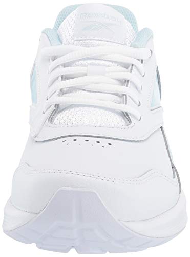 Reebok Women's Walk Ultra 7 DMX Max Shoe, White/Glass Blue/Collegiate Royal, 9