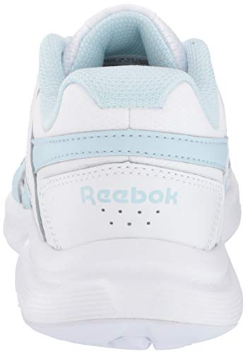 Reebok Women's Walk Ultra 7 DMX Max Shoe, White/Glass Blue/Collegiate Royal, 9