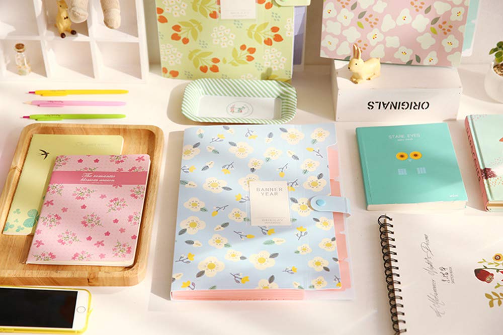 Expanding Files Folder 8 Pockets A4 Accordion File Organizer,Index Accordion Binder High Capacity Expanding Document Folder for Business Office Study Yellow