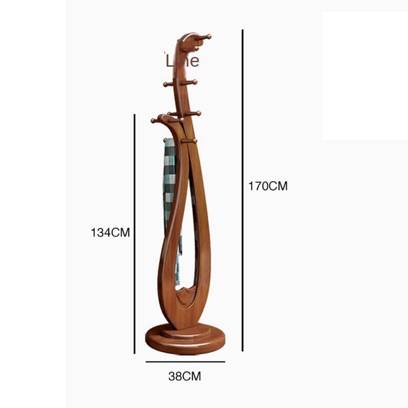 DOUBAO Wooden Wall Entrance Floor Standing Coat Rack Clothes Garment Rack Wardrobe Hat Stand Furniture (Color : E, Size : As Shown)